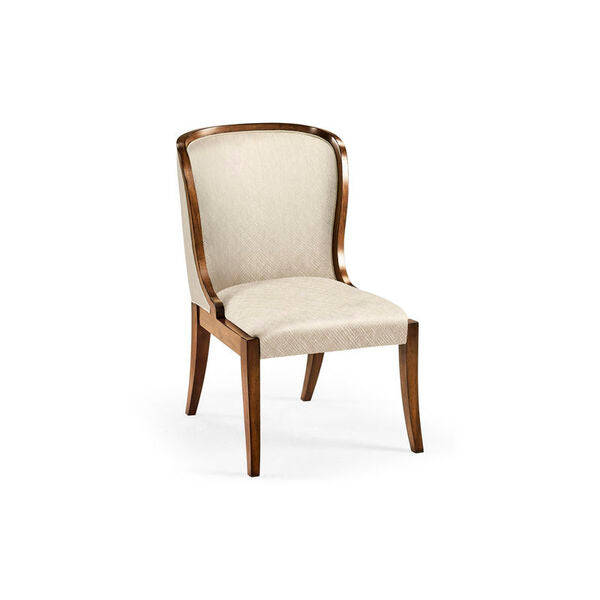 Low Curved Back Dining Side Chair 494996-SC-WAL-F200 – Fine Furniture ...